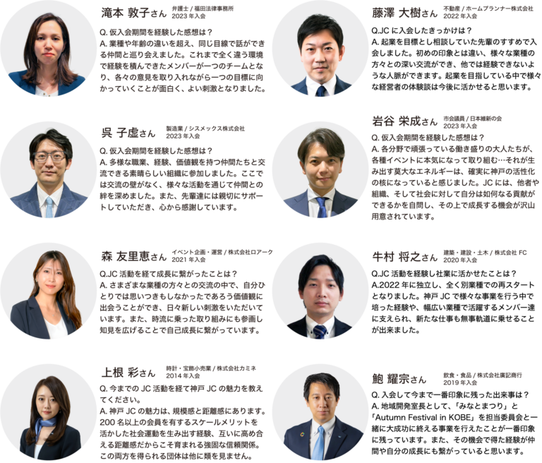 神戸青年会議所｜2024年度仮入会員募集ページ